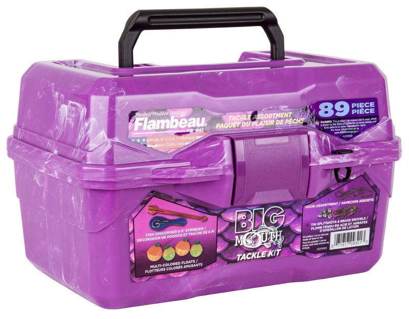 Flambeau Big Mouth Tackle Box Kit- Purple Swirl | LSC Pro Tackle